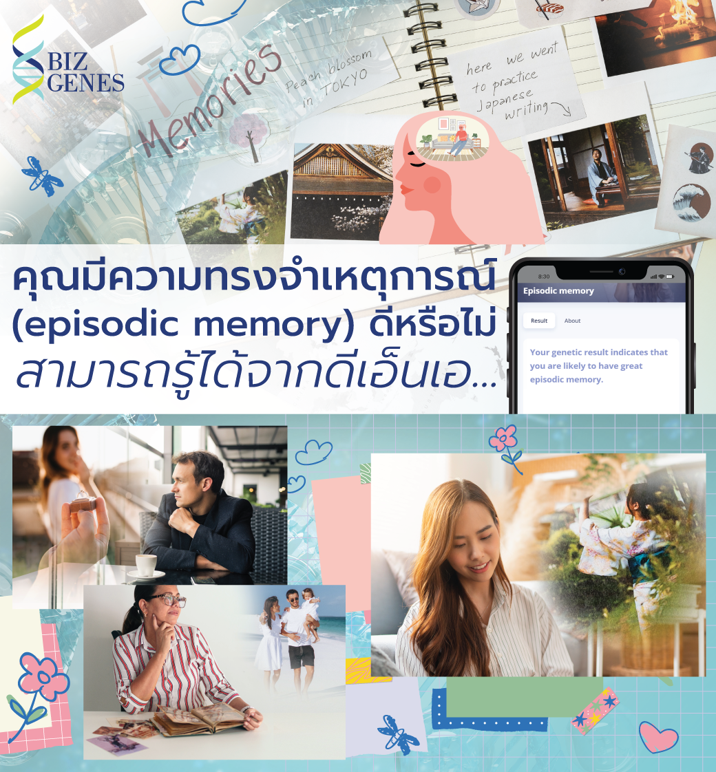 คุณมีความทรงจำเหตุการณ์ ดีหรือไม่ สามารถรู้ได้จาก DNA - Bizgenes